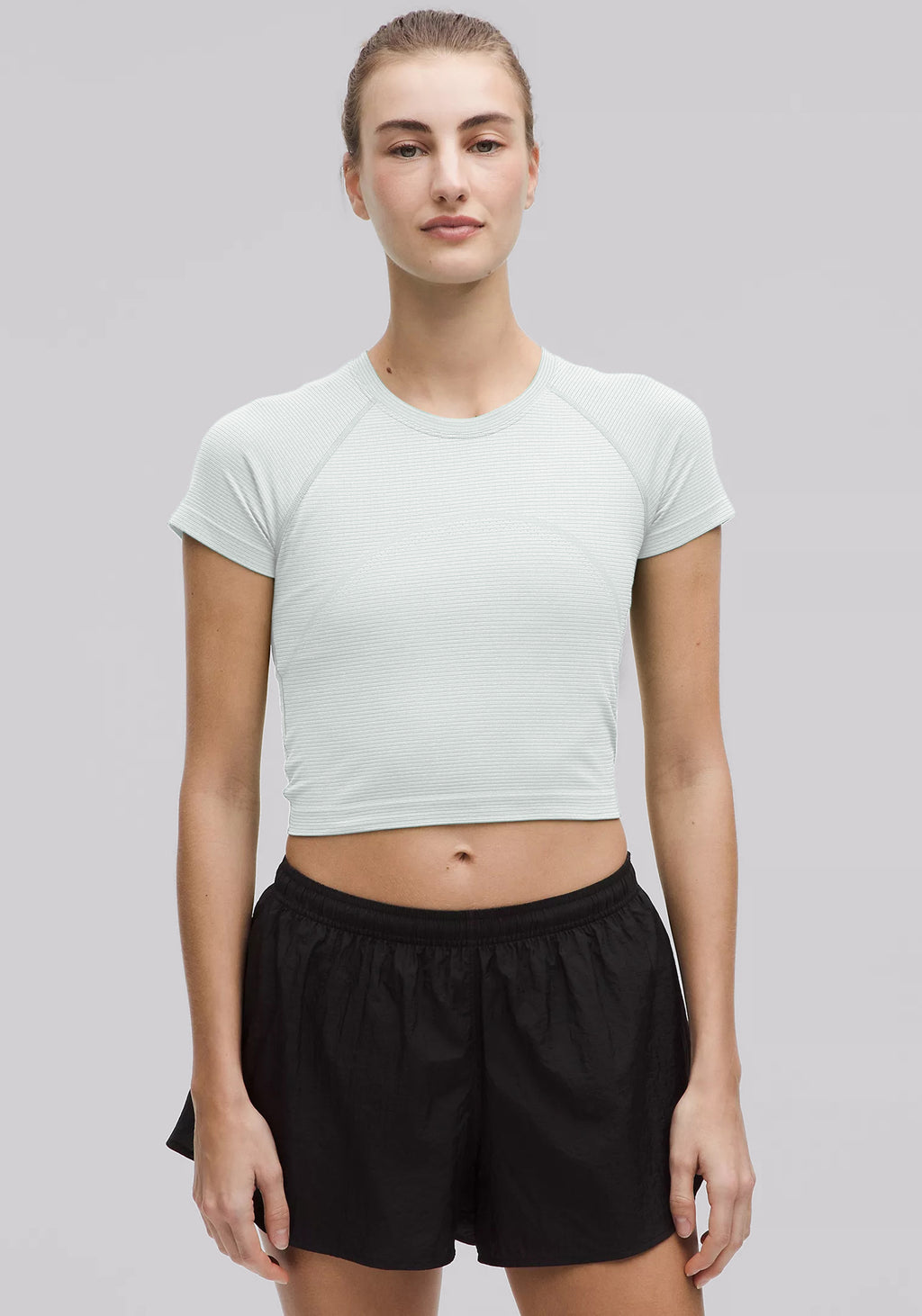 Swiftly Tech Cropped Short-Sleeve Shirt 2.0 – Peloton Apparel US